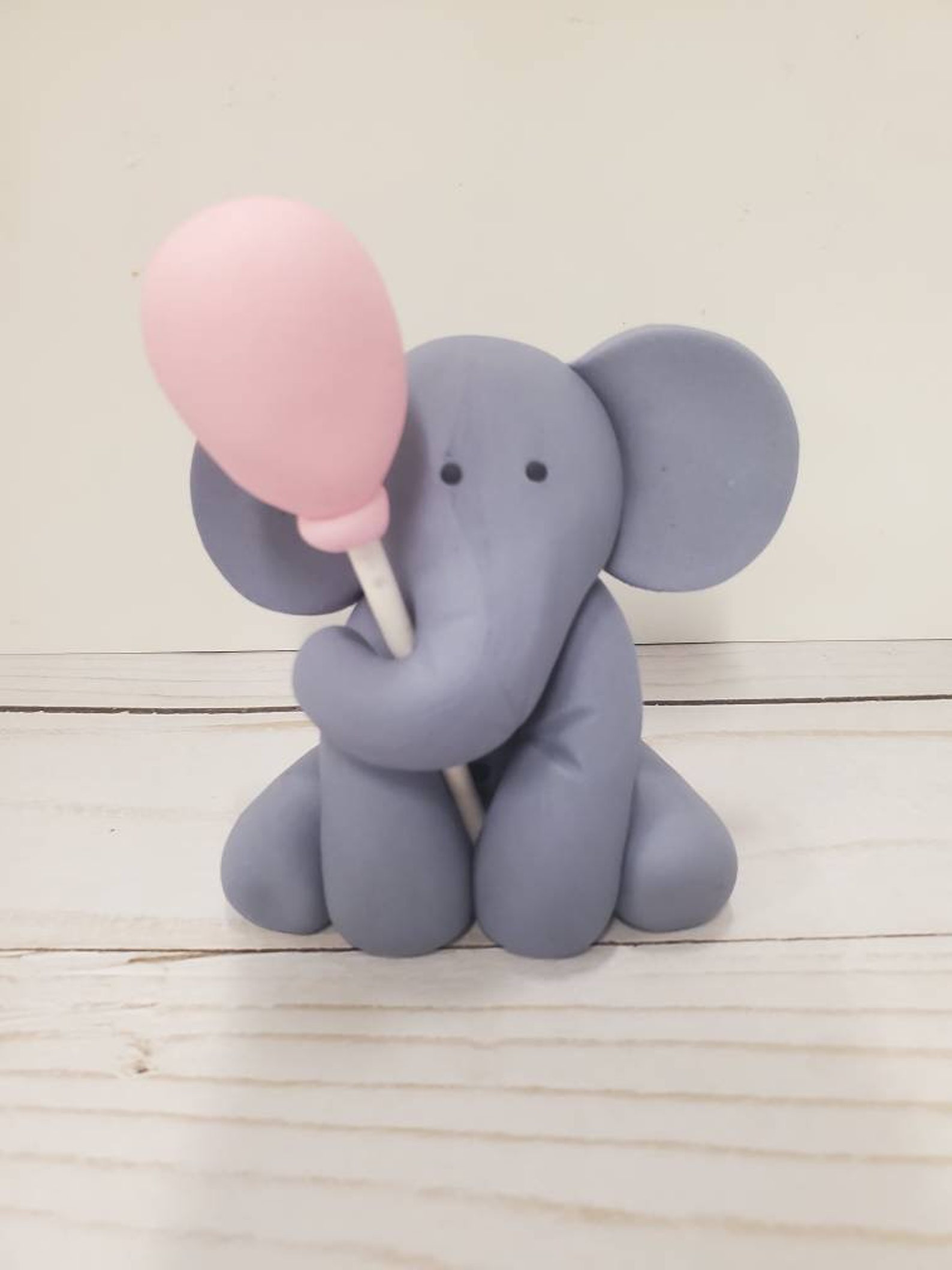 Elephant Cake Topper Cute Elephant Cake Topper Fondant | Etsy