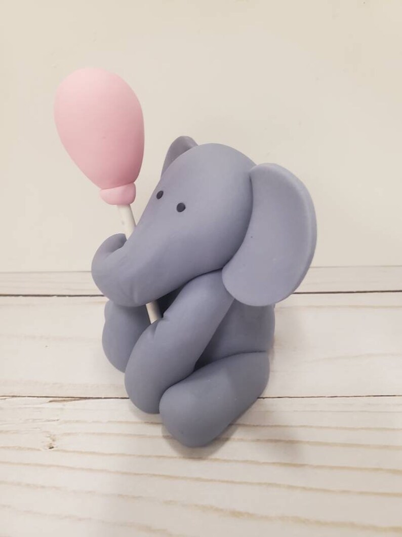 Elephant Cake Topper Cute Elephant Cake Topper Fondant | Etsy
