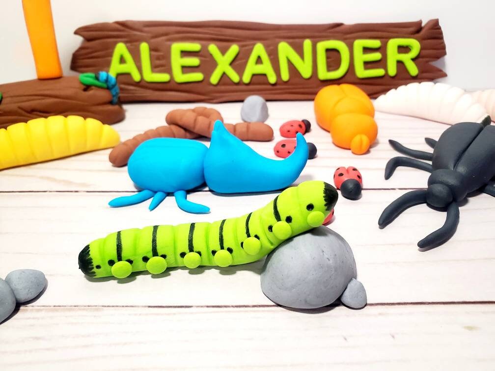 Bug Cake Toppers Creepy Crawly Cake Bugs Fondant Bugs Bug - Etsy