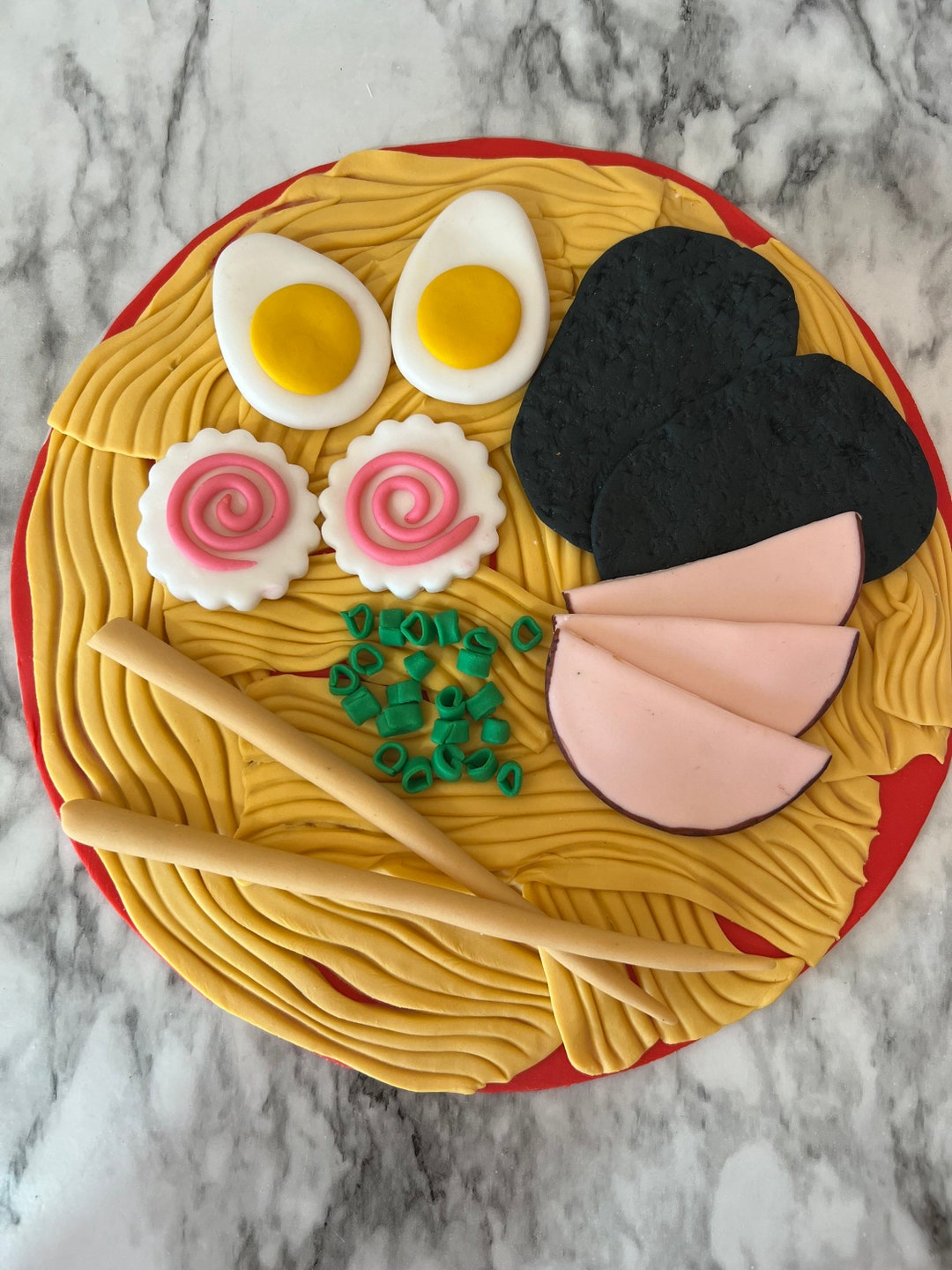 Ramen Cake Topper, Fondant Ramen Cake Topper, Fondant Cake Topper ...