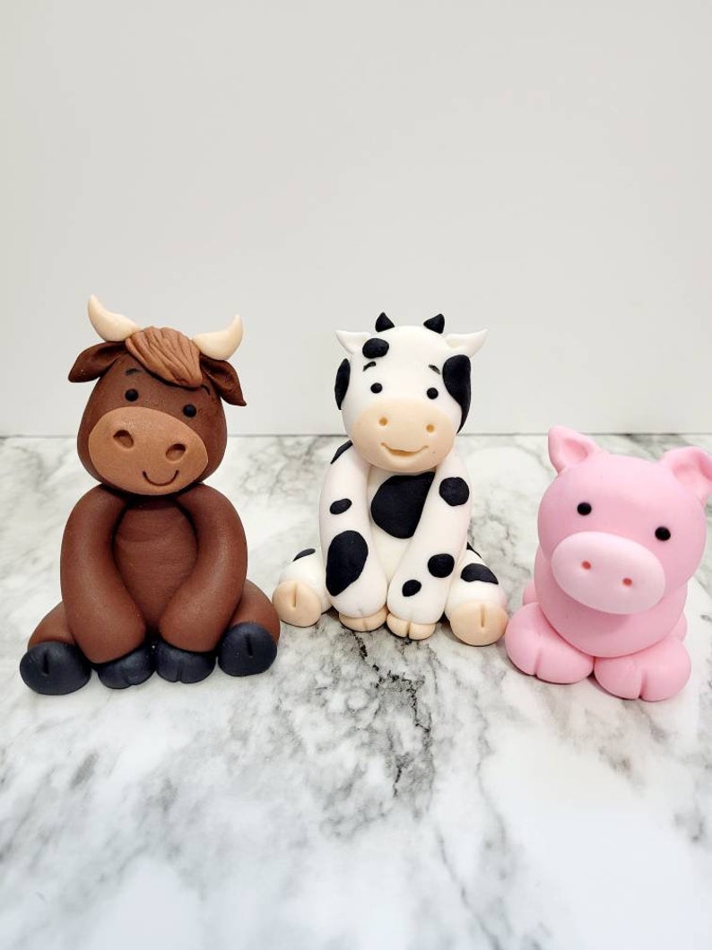 Bull Cake Topper Fondant Bull Cute Bull Cake Topper Fondant - Etsy