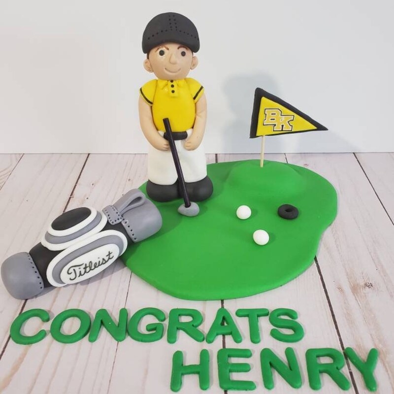 Golf Cake Topper - Etsy