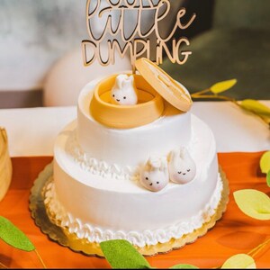 Dim Sum Cake Topper, Kawaii Cake Topper, Cute Dumpling Cake Topper ...