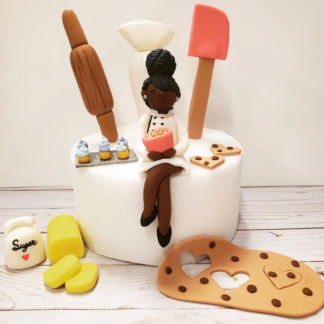 Baker Cake Decorations, Chef Cake Decorations, Chef Cake, Baker Cake ...