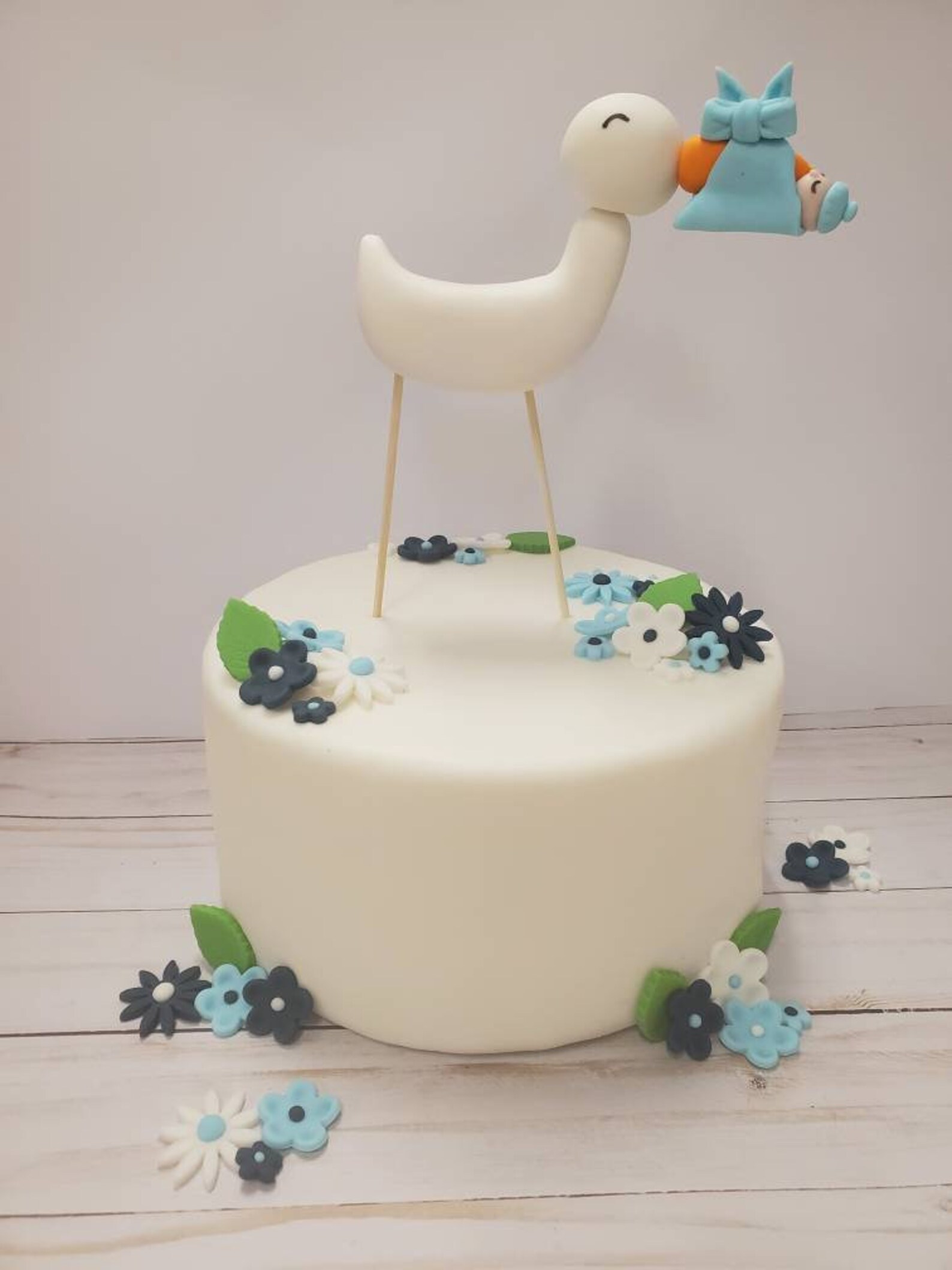 Baby Stork Stork Cake Topper Baby Shower Stork Cake Topper | Etsy