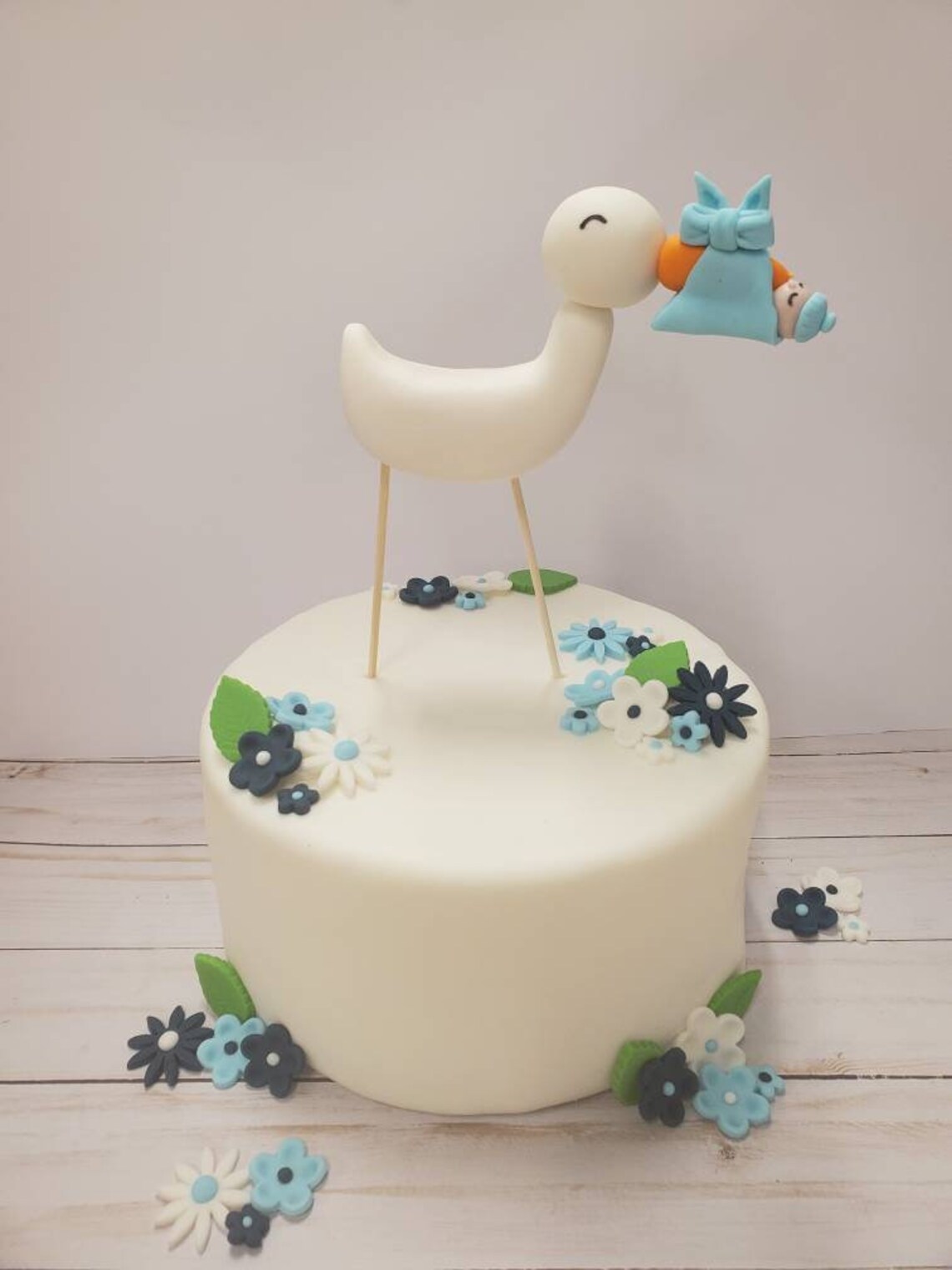 Baby Stork Stork Cake Topper Baby Shower Stork Cake Topper | Etsy