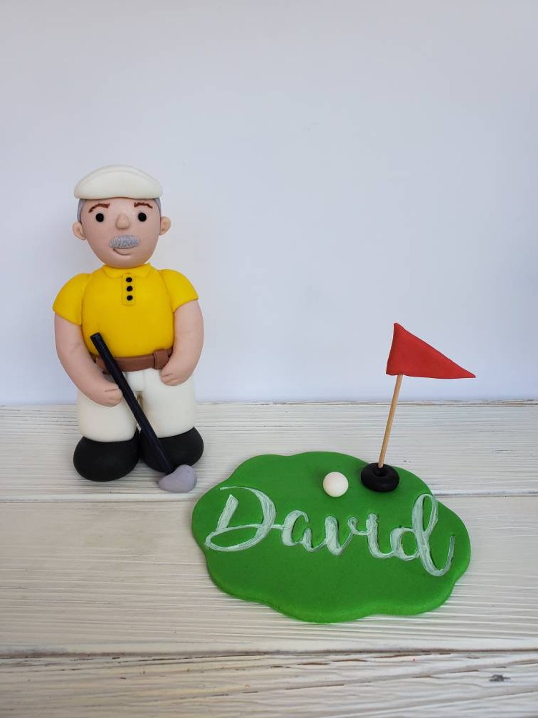 Golf Cake Topper, Golfer Cake Topper, Golf Player Cake Topper, Fondant ...