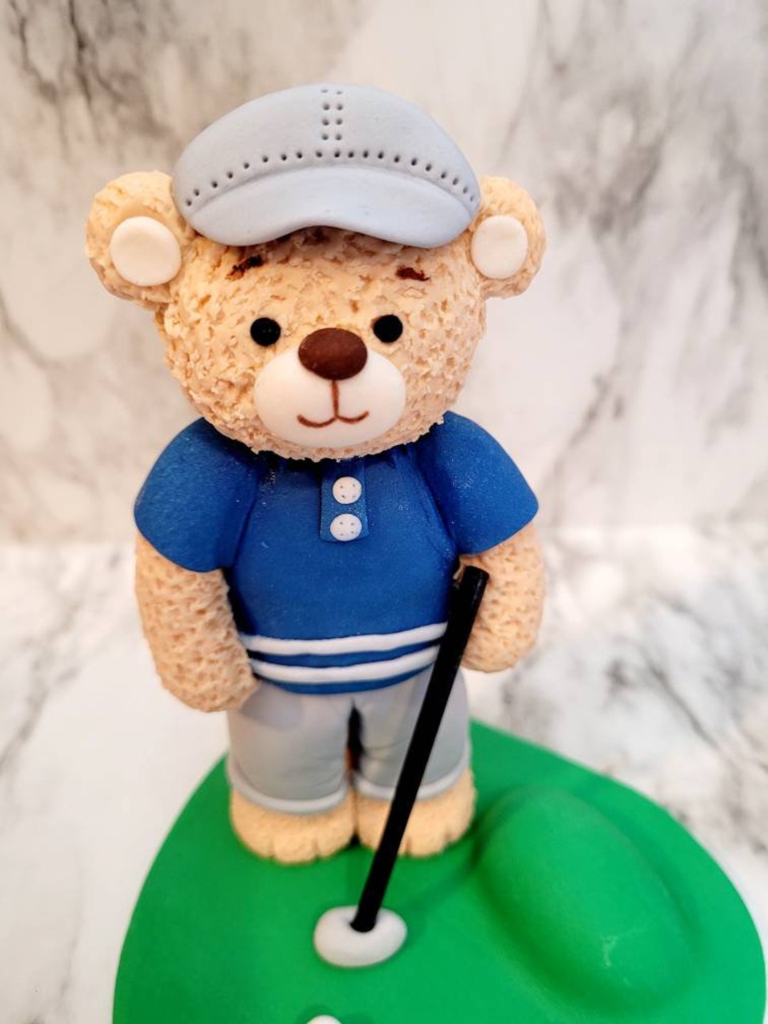Golf Cake Topper, Kids Golf Cake Topper, Golfing Teddy Bear Cake Topper ...