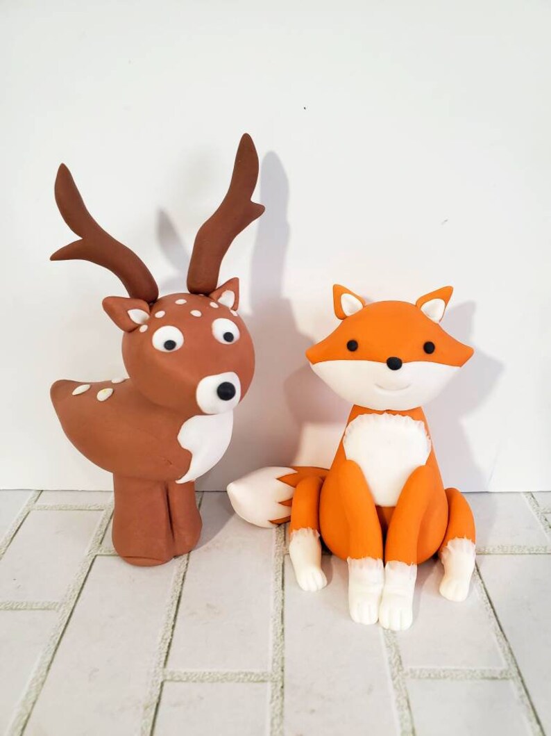 Fox Cake Topper, Woodland Cake Topers, Succulent Cake Toppers, Fox Cake ...