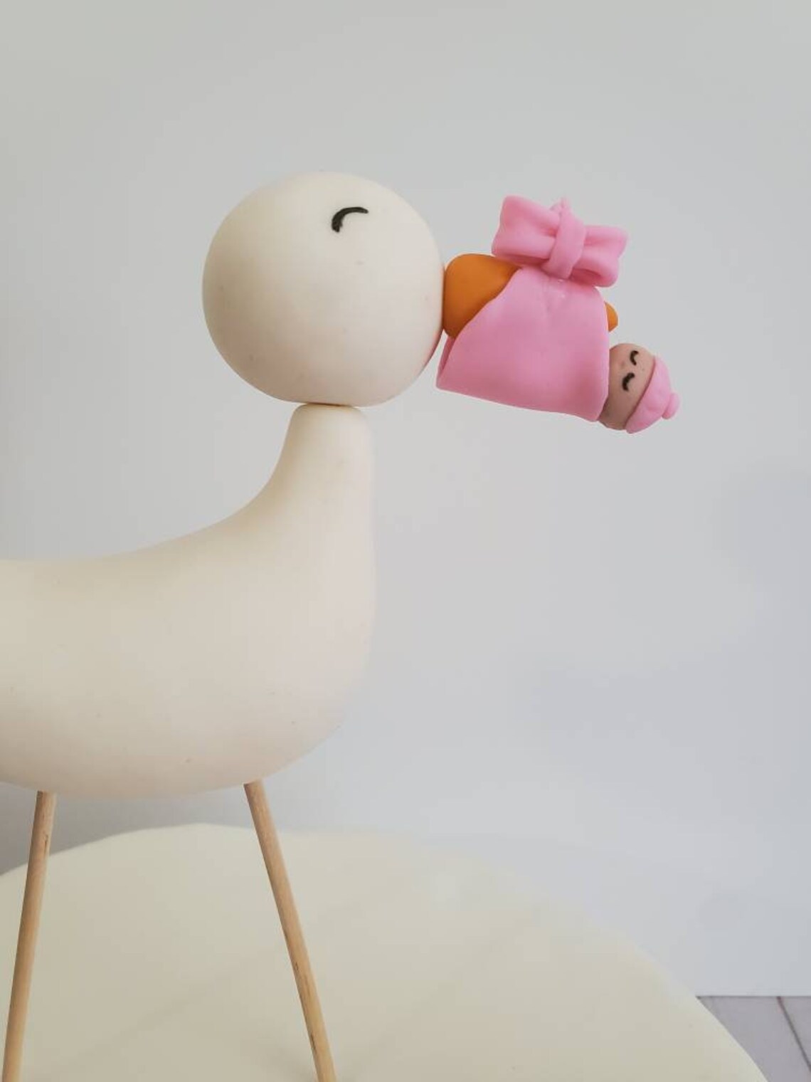 Baby Stork Stork Cake Topper Baby Shower Stork Cake Topper | Etsy