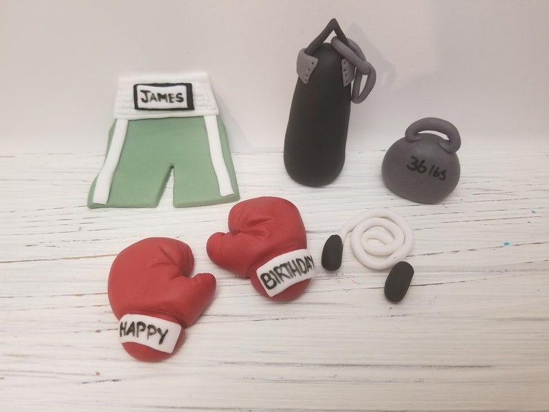 Boxing Cake Decorations Boxer Cake Toppers Boxing Glove | Etsy