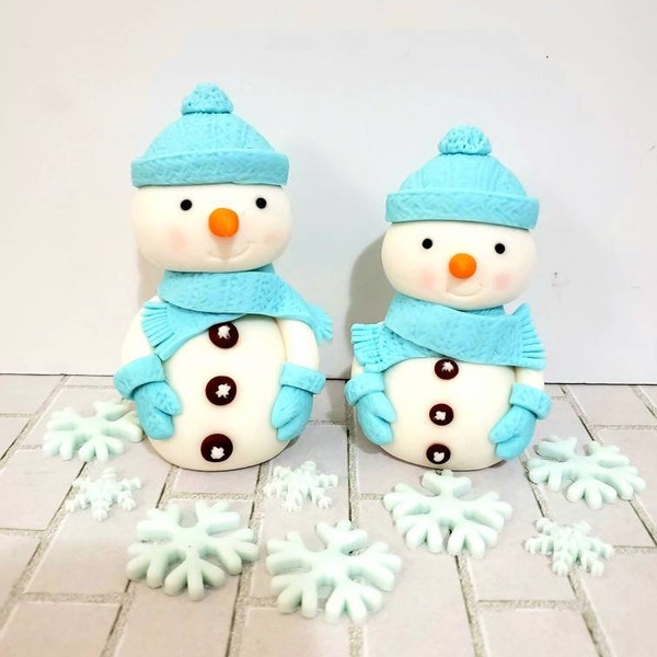 Snowman Cake Topper - Etsy