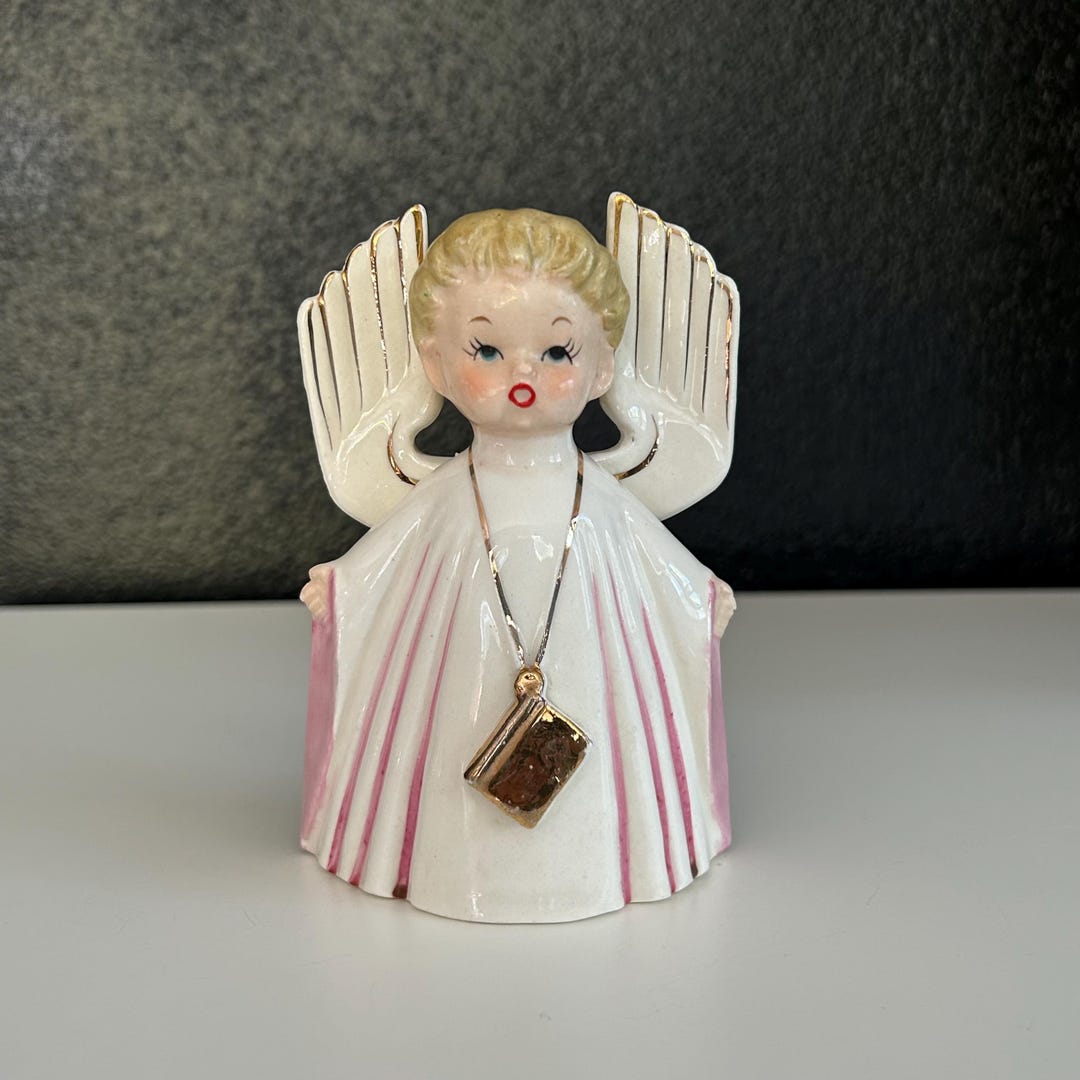 Nippon Yoko Boeki Co Blonde Choir Boy Angel Figurine - Etsy