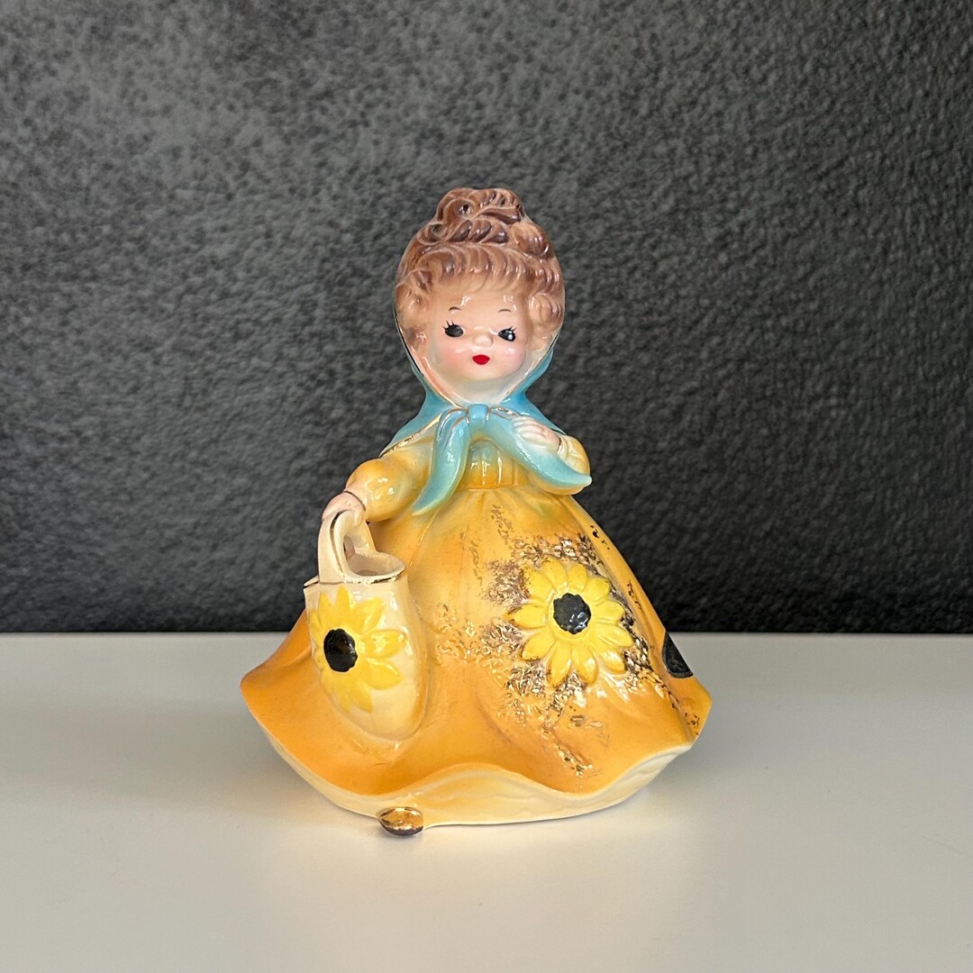 Josef Originals Sunflower Girl Figurine the Dress up Collection - Etsy