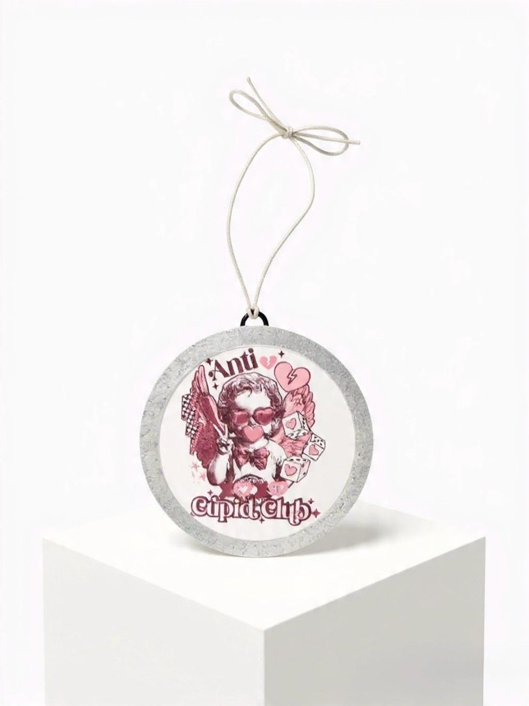 Anti Cupid Round Cardstock Freshie - Etsy