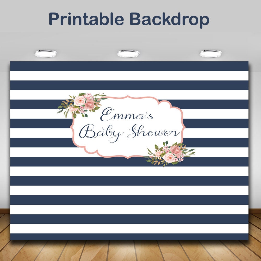Party Printable Backdrop,baby Shower Printable Backdrop,birthday ...
