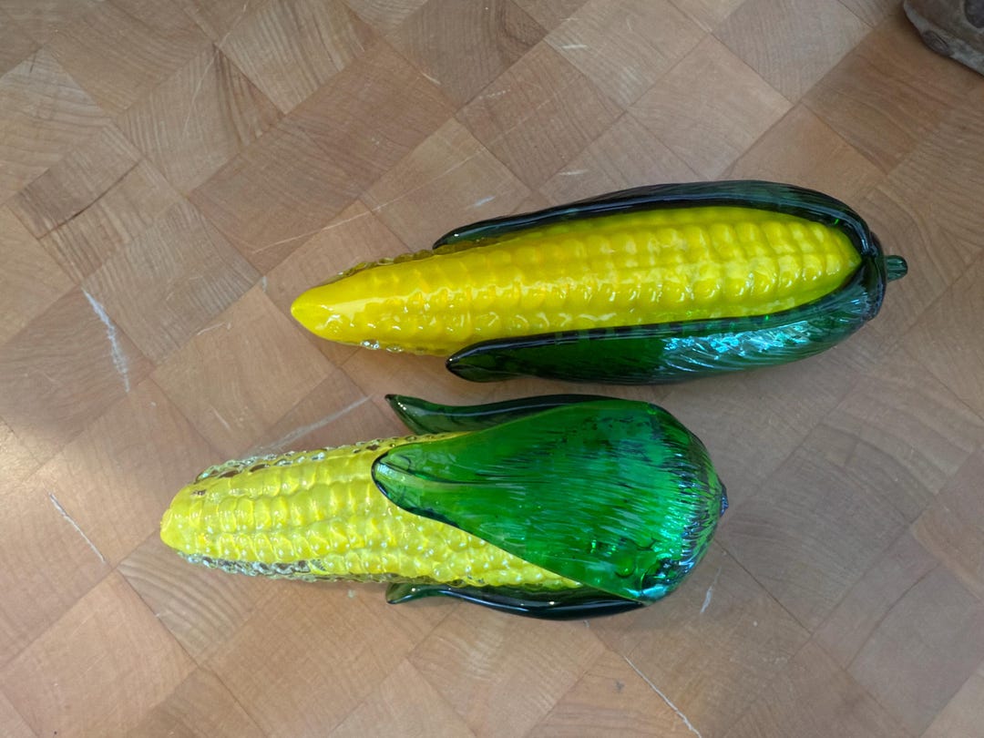 Artisan Glass Corn on the Cob: Handmade Iowa Farm Decor - Etsy