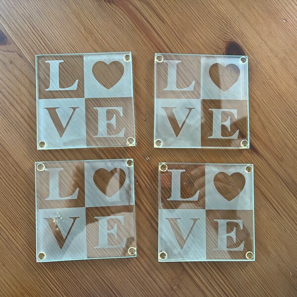 Love Coasters - Etsy