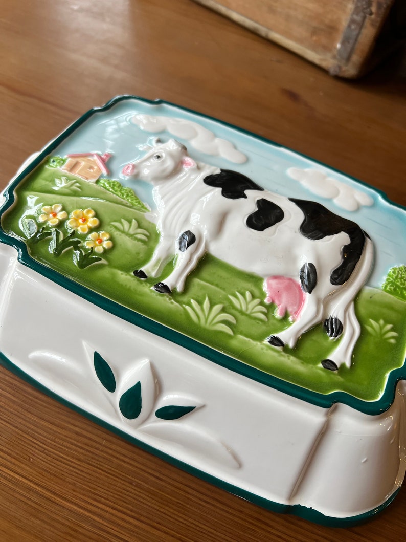 Vintage Ceramic Mold, Ceramic Cow Mold, Farmhouse Kitchen Decor ...