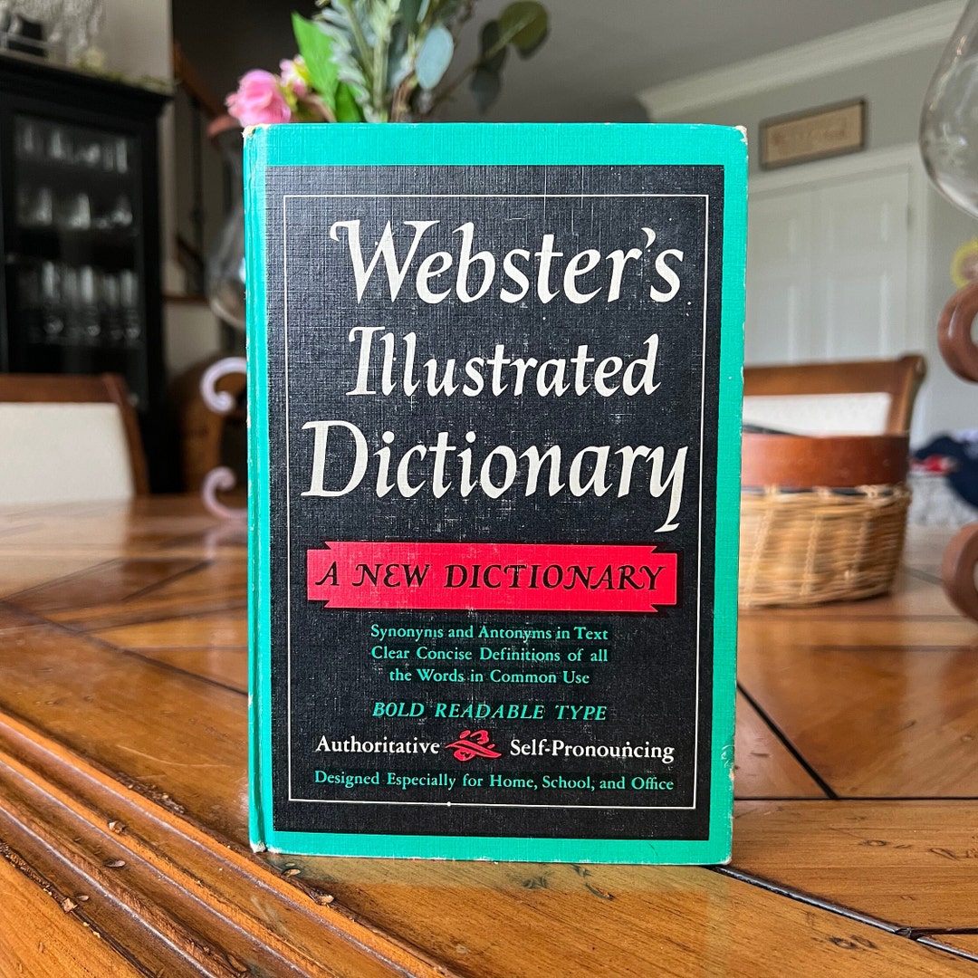 Webster's Illustrated Dictionary Bold Readable Type 1964 Printing 1949 ...