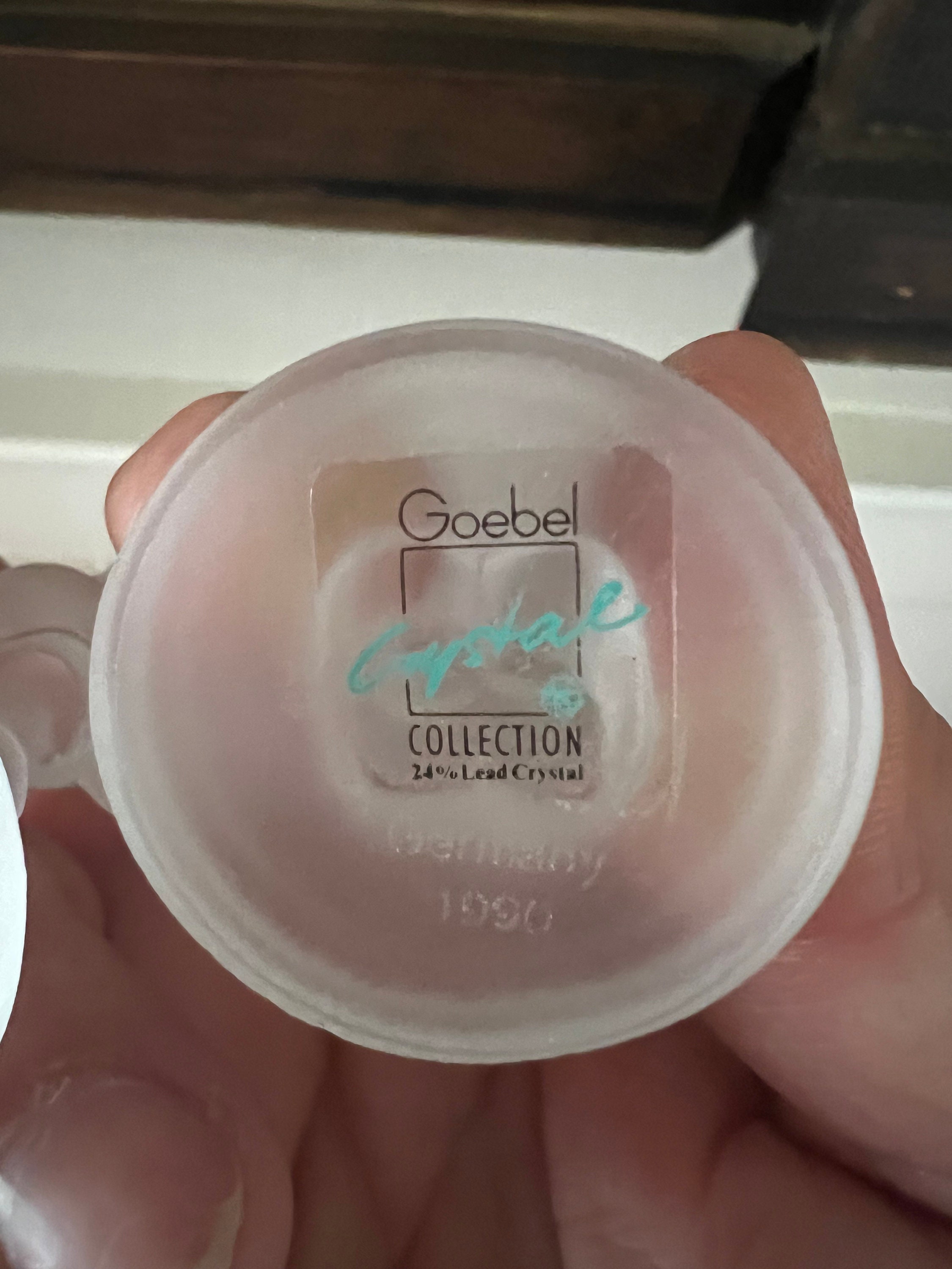 Vintage Goebel Crystal Collection Boy With Basket and Girl - Etsy