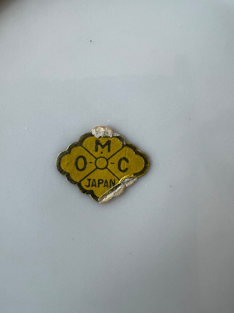 Vintage Cobalt / Navy Blue and White Leaf Design OMC Japan Plate - Etsy