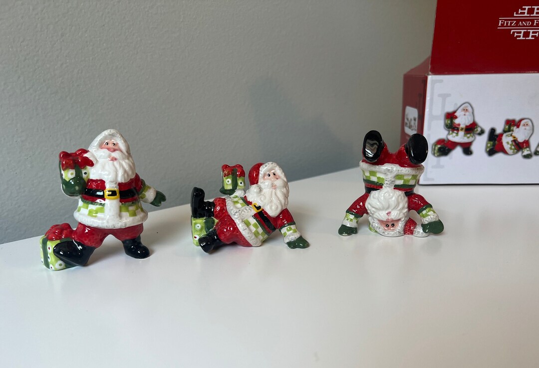 Vintage Fitz and Floyd Tumbling Santa Holiday Cheer Santa - Etsy