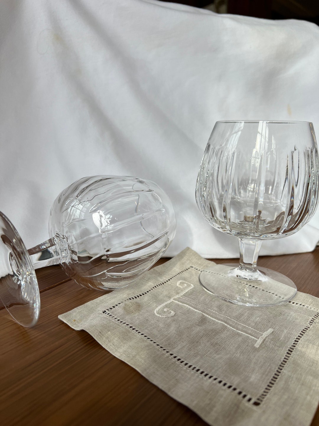 Wedgwood Crystal Brandy Snifters Set of 2, Wedgewood Bar Ware Brandy ...