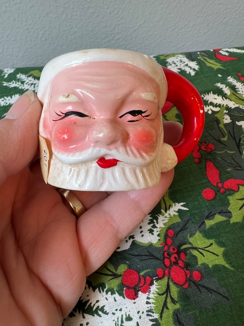 Vintage Small Santa Mug, Vintage Japan Santa Mug Mini Mug, Choice of ...