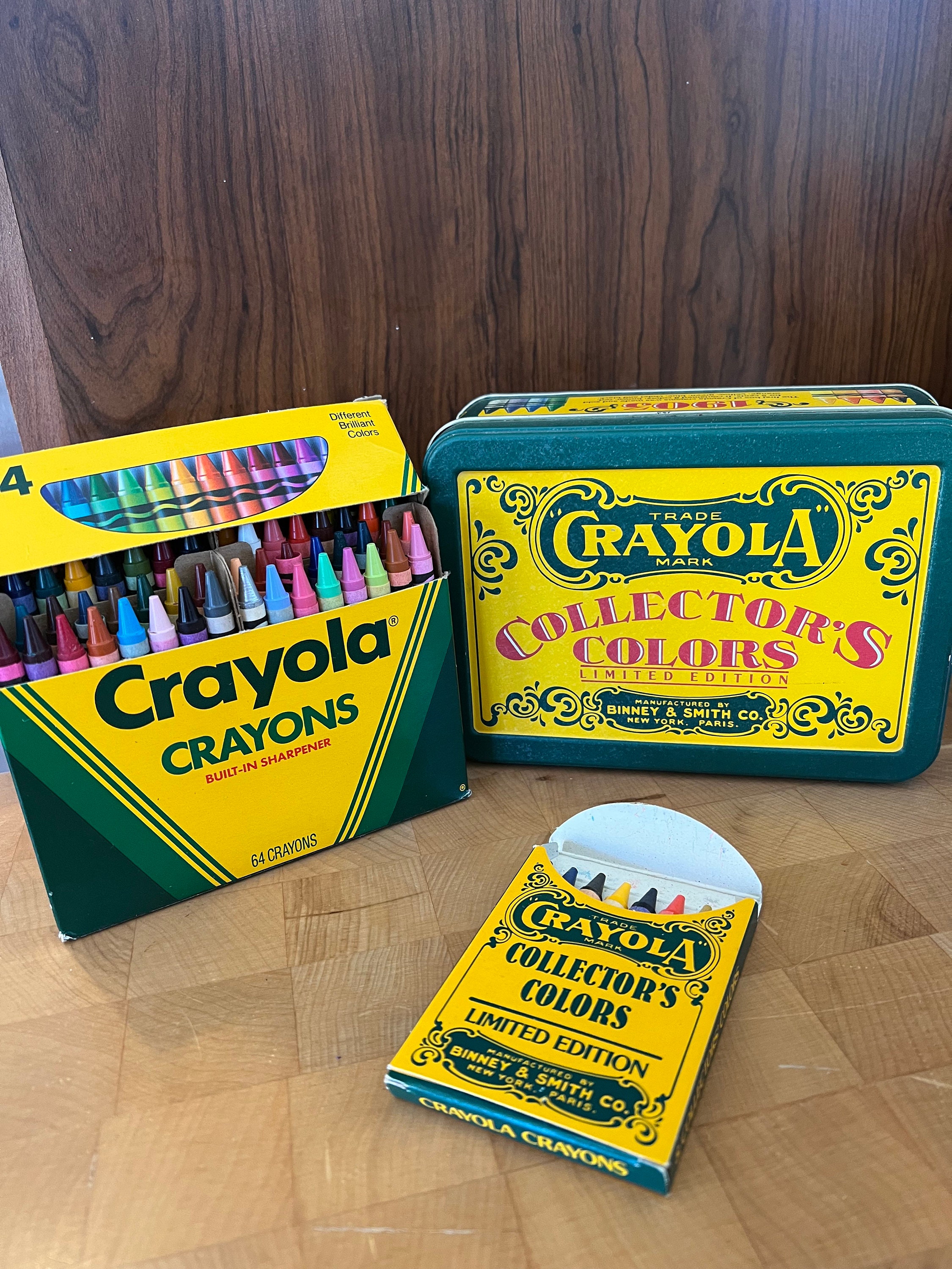 Vintage Crayola Collector's Colors Tin With 2 Packages of - Etsy