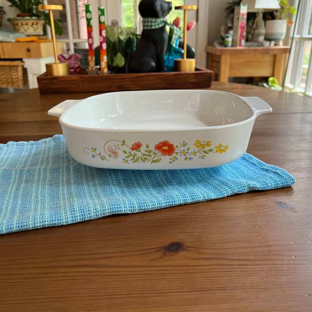 Vintage Corning Ware Baker: Wildflower Pattern A-10-B - Etsy