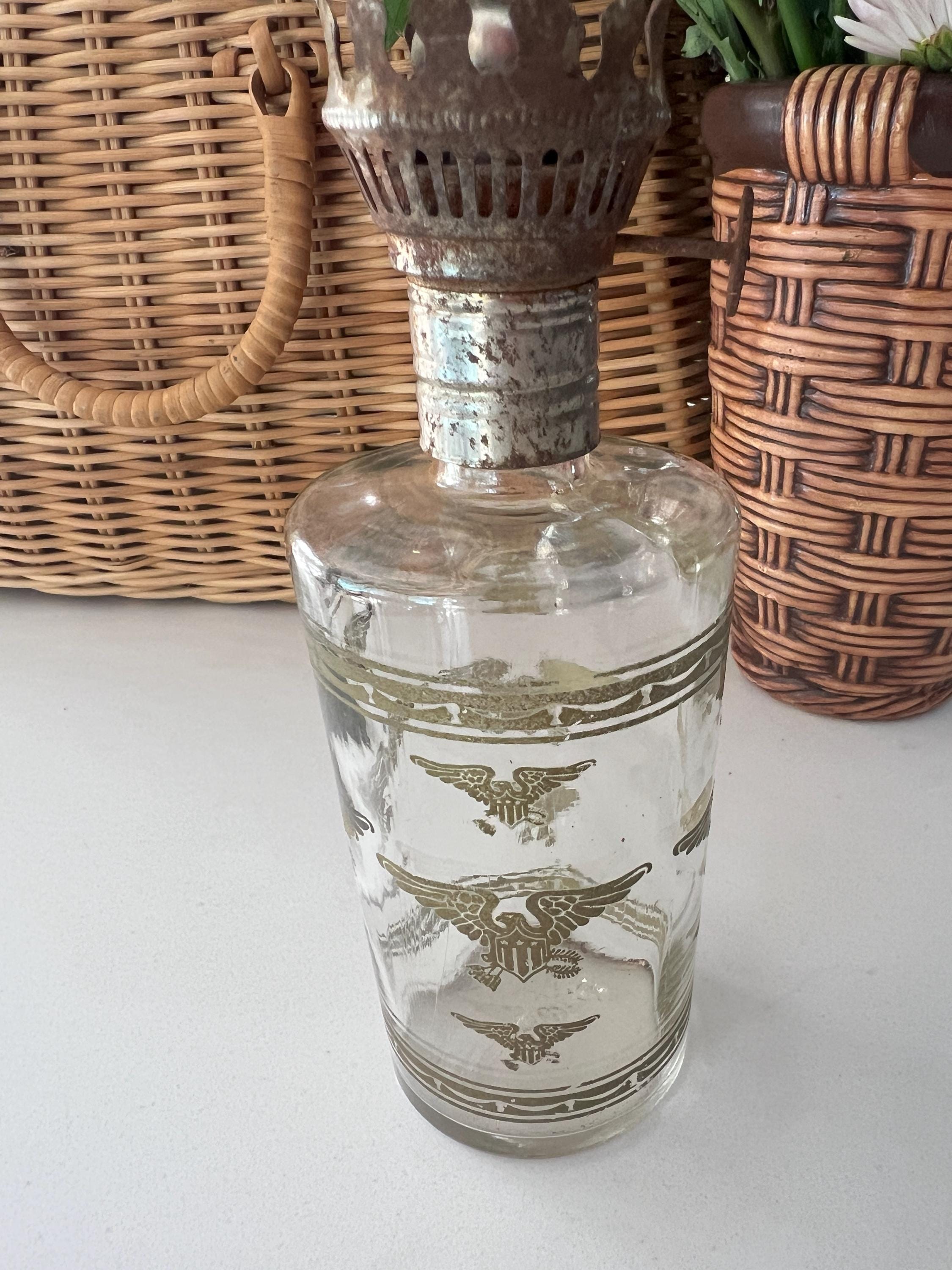 Vintage Foster Forbes Oil Lamp Base: Colonial Gold Eagle Decor - Etsy