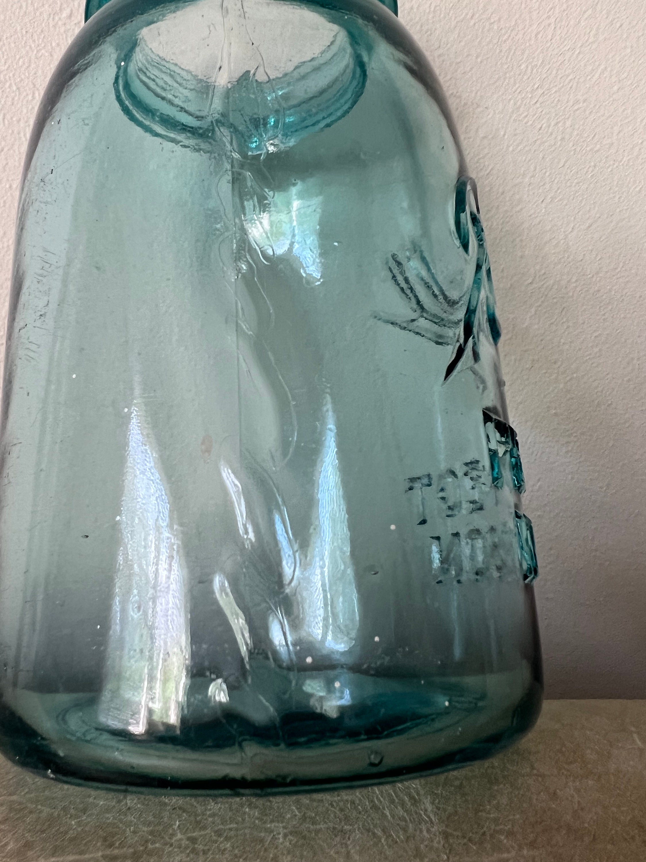 Ball 1 Quart Perfect Mason Jar Green 1910-1923, Great Condition Canning ...