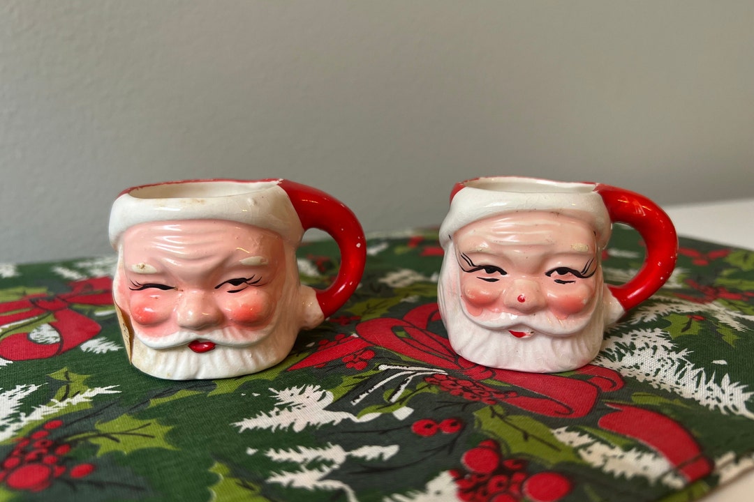 Vintage Small Santa Mug, Vintage Japan Santa Mug Mini Mug, Choice of ...