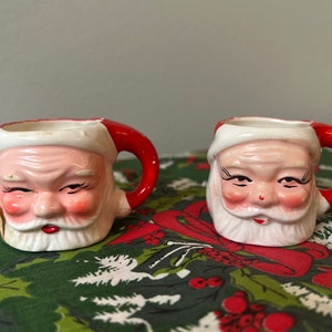 Vintage Small Santa Mug, Vintage Japan Santa Mug Mini Mug, Choice of ...