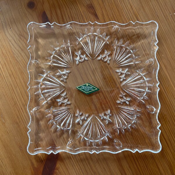 Square Glass Plate - Etsy