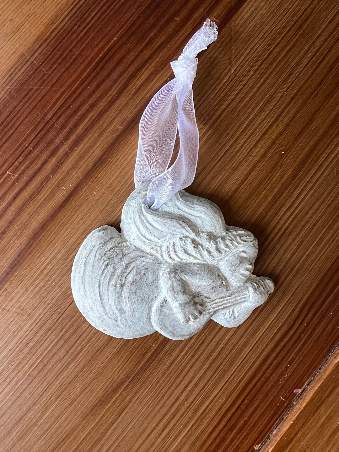 Isabel Bloom Christmas Angel, Angel With Lute Ornament in Original Blue ...