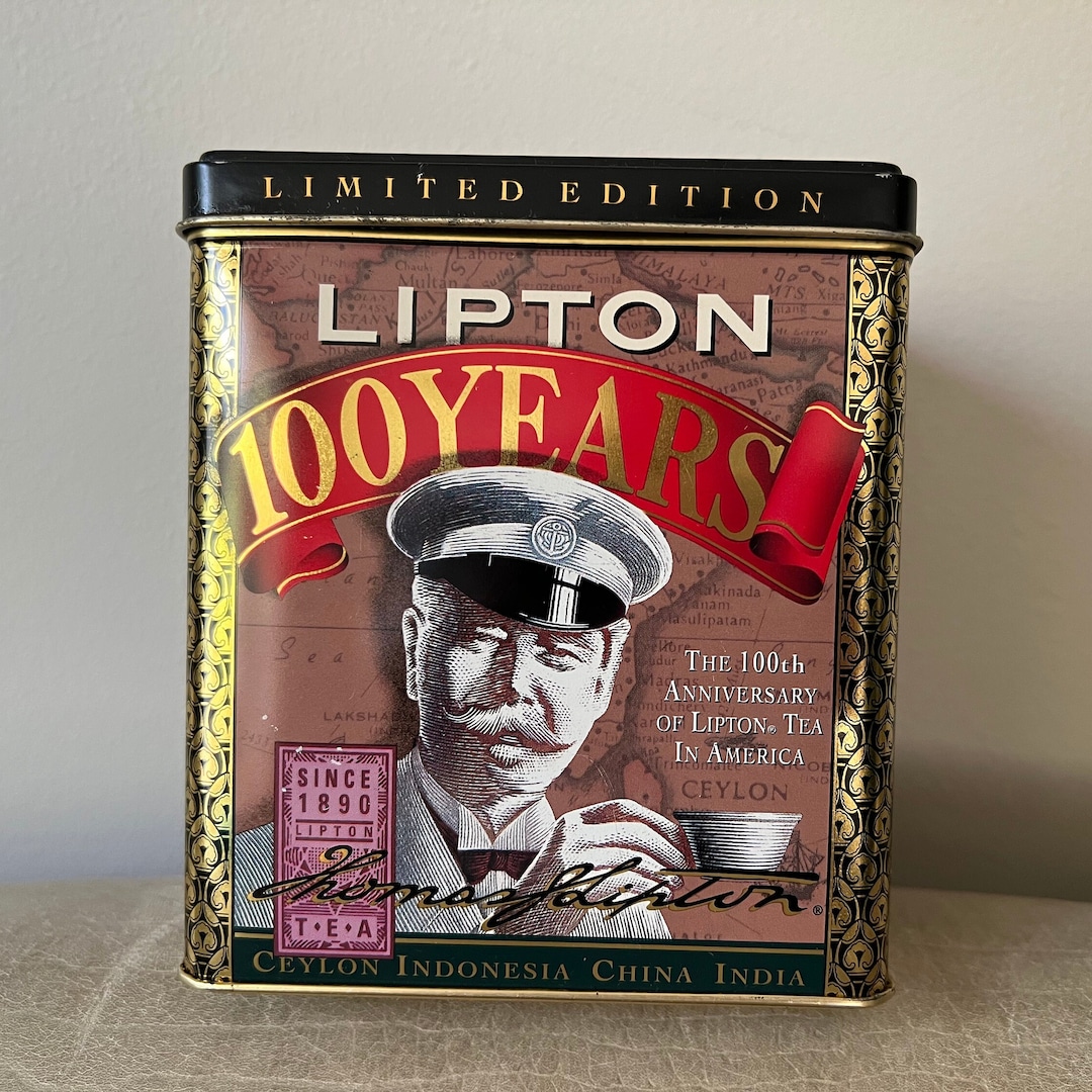 Vintage Lipton Tea Collectors Tin Lipton Tea 100 Years Tea - Etsy