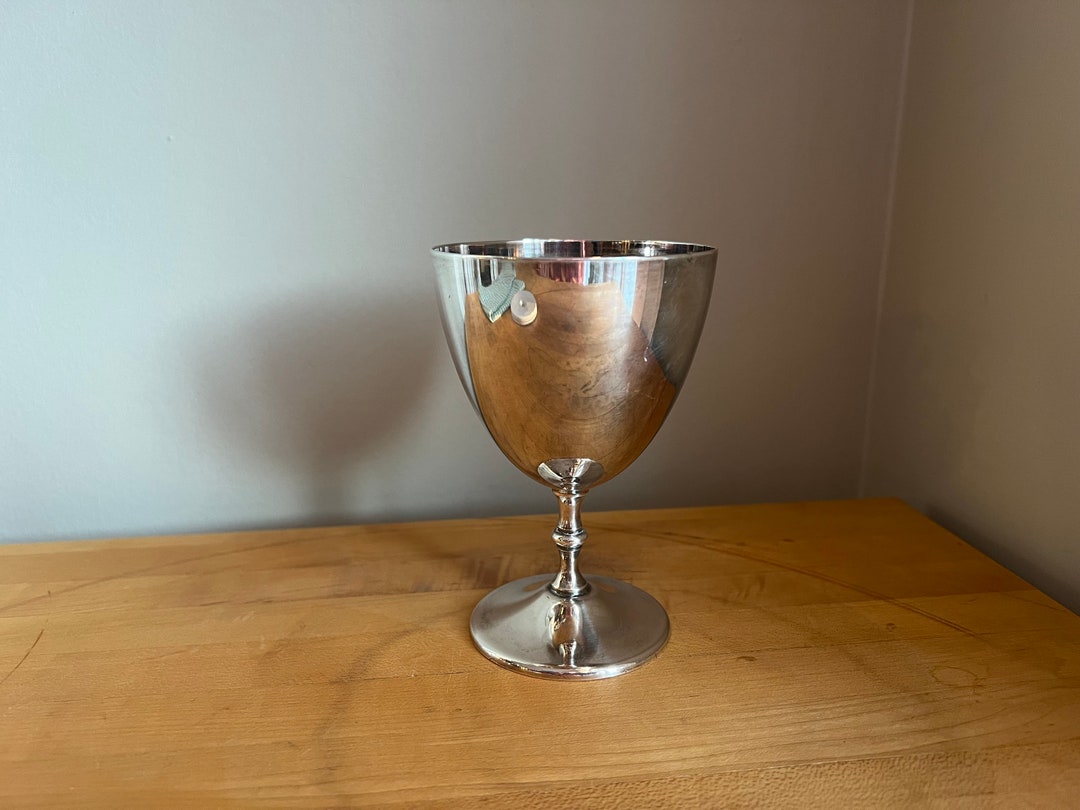 Vintage Silver Plate Wine Glass, Italian Silverplate, Grand Krewe ...