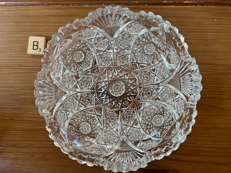 Vintage Brilliant Cut Glass or Pressed Glass Bowls, by Mckee Glass ...