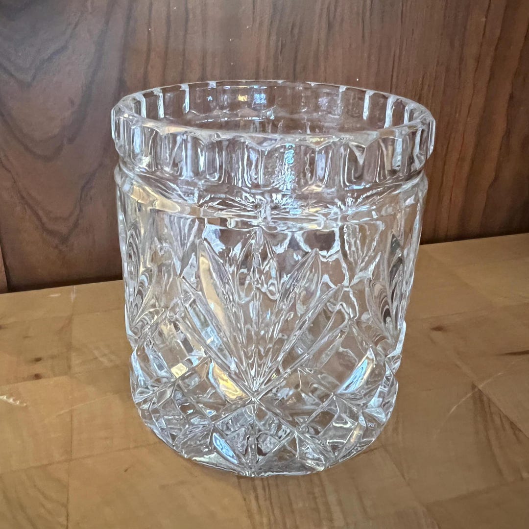 Spooner or Celery Glass, Small Glass Vase, Planter, Spooner, Ornate ...