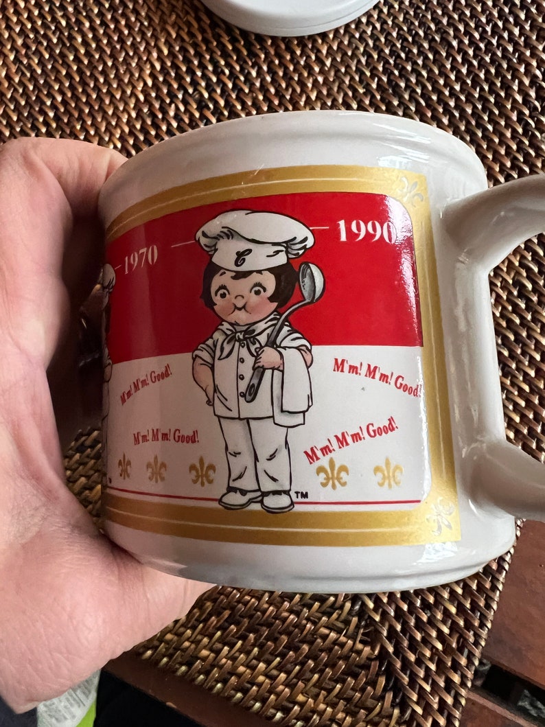 Set of 2 Campbells Soup Mugs, 2001 Campbell's Kids Soup Mugs, Houston Harvest Mugs, Campbell's ...