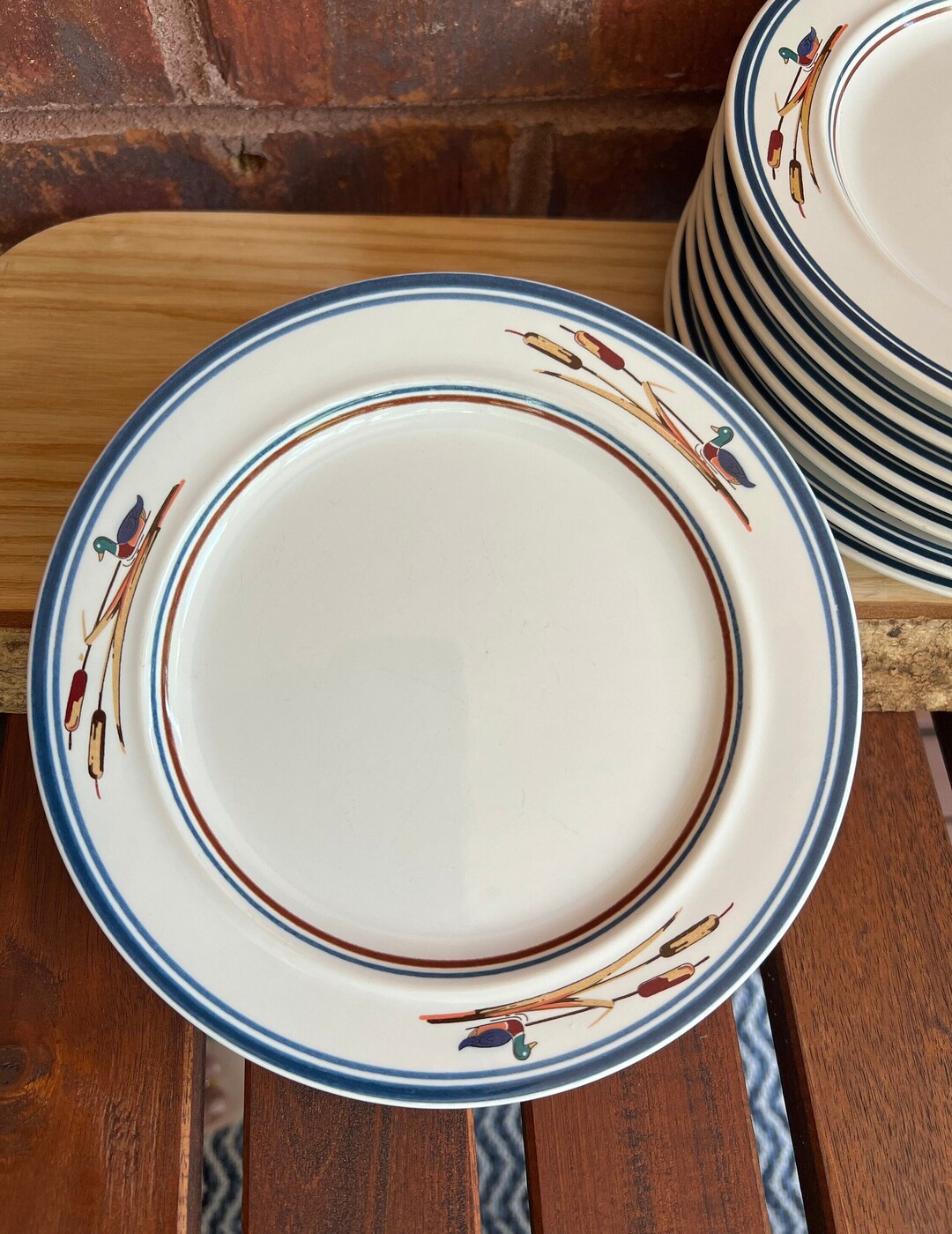 Vintage Duck Plates, Pollo by Epoch, Salad or Appetizer Plates With ...