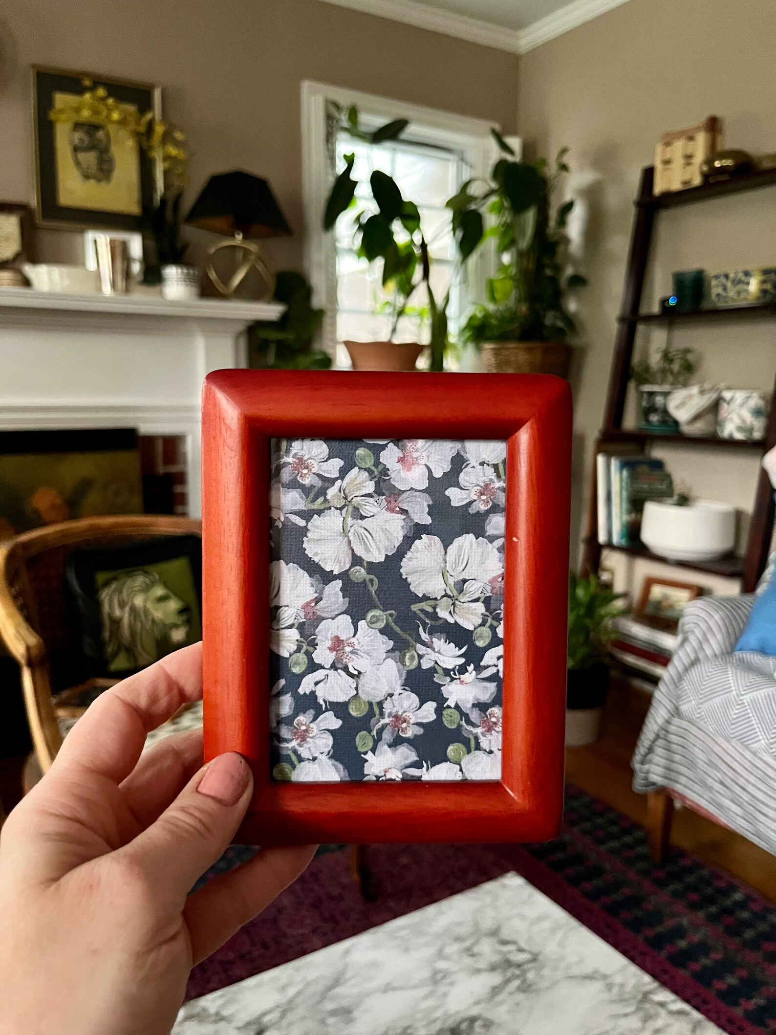 4.5x3 Solid Wood Rounded Edge Photo Frame Cherry Teak Wood Picture ...