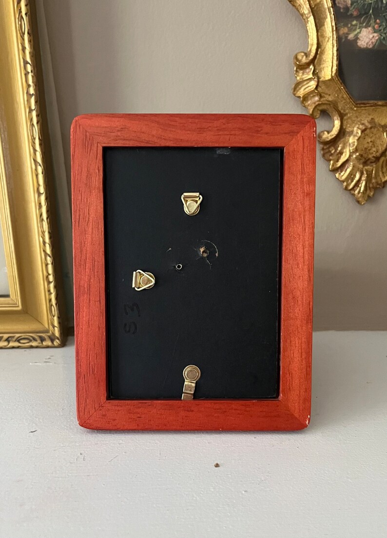 4.5x3 Solid Wood Rounded Edge Photo Frame Cherry Teak Wood - Etsy