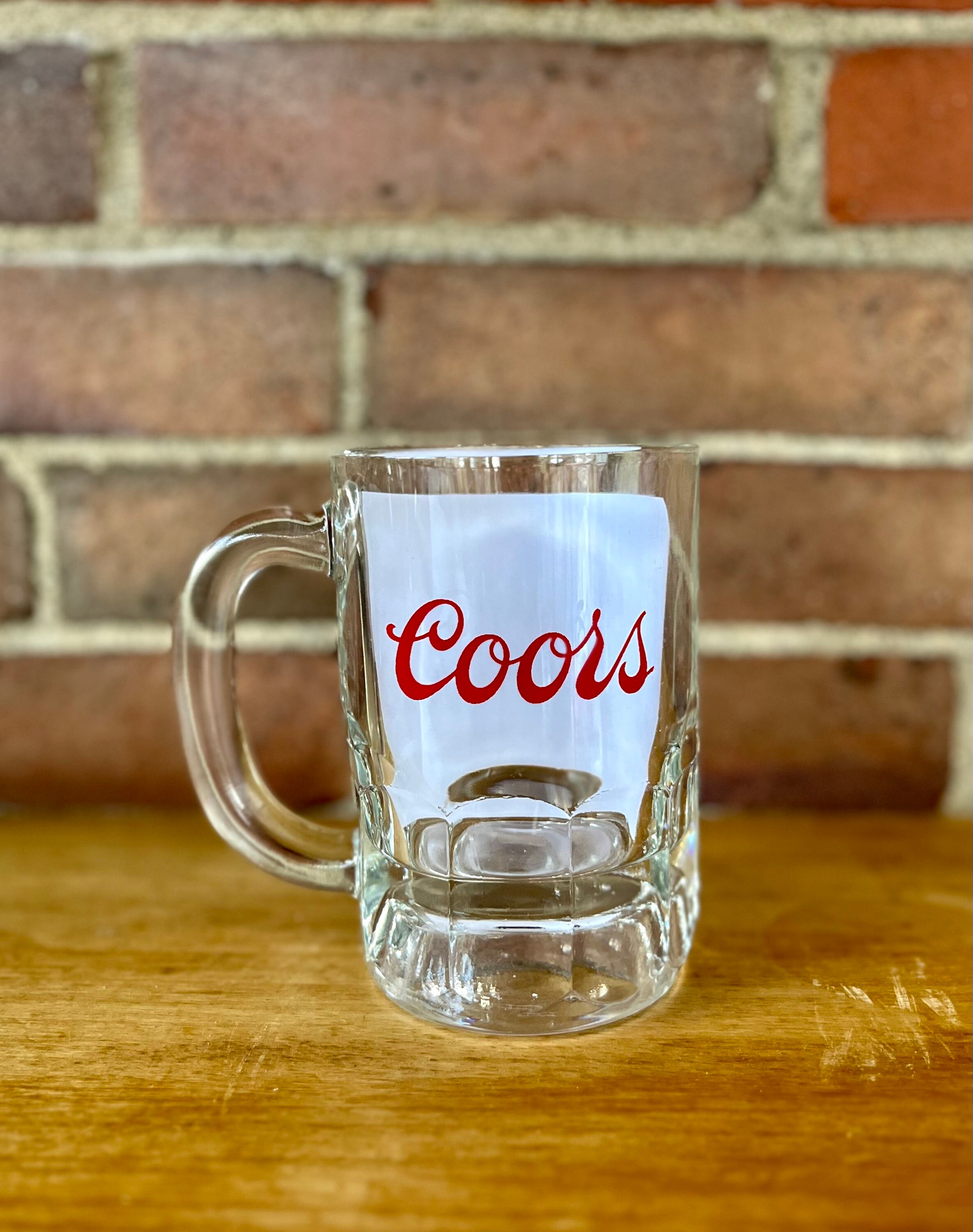 Vintage Coors Glass Mug Heavy Vintage Beer Mug COORS Pint Mug Glass Mug ...