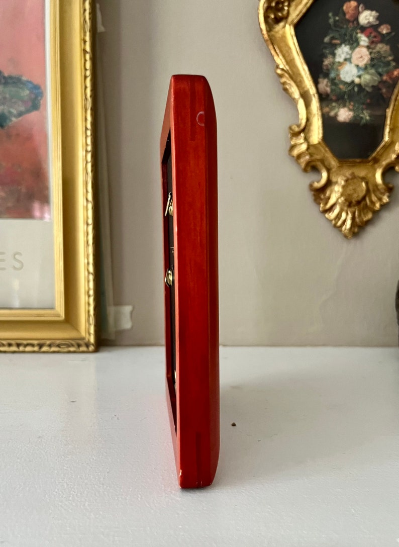 4.5x3 Solid Wood Rounded Edge Photo Frame Cherry Teak Wood - Etsy