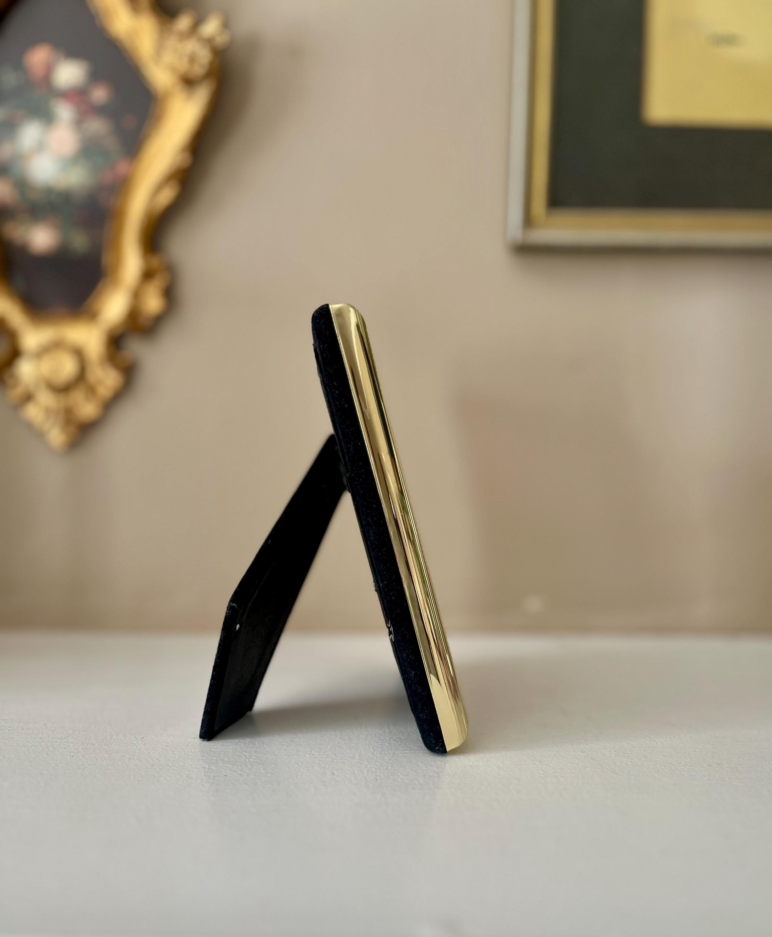 Small Polished Brass Picture Frame / Vintage Art Deco Photo Frame ...