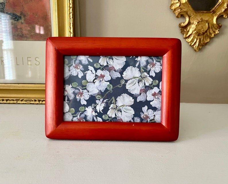 4.5x3 Solid Wood Rounded Edge Photo Frame Cherry Teak Wood - Etsy