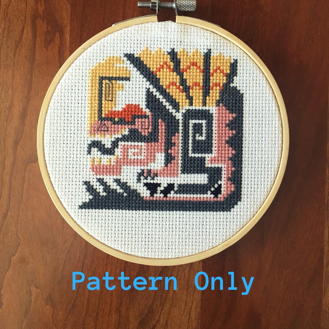 Monster Hunter World Anjanath Cross Stitch Pattern PDF Download, Pixel ...